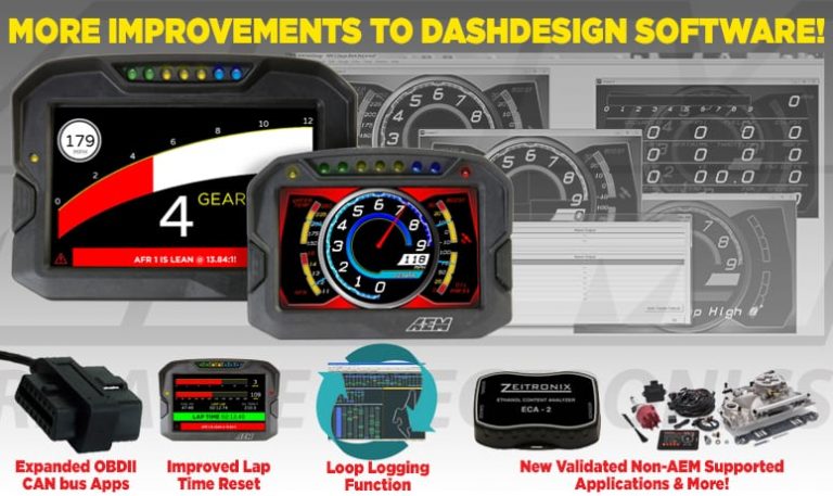 AEM Makes More Improvements to DashDesign Software | Drag Illustrated