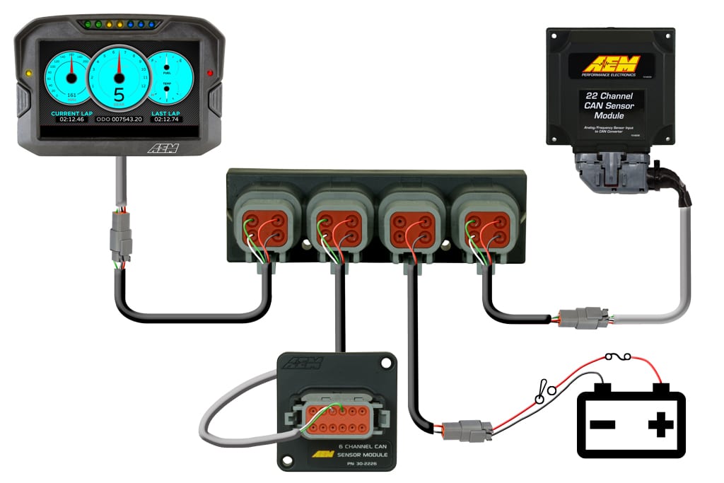 Tidy Up Your CAN Bus Connections With The 4 Port AEMnet CAN Hub | Drag ...
