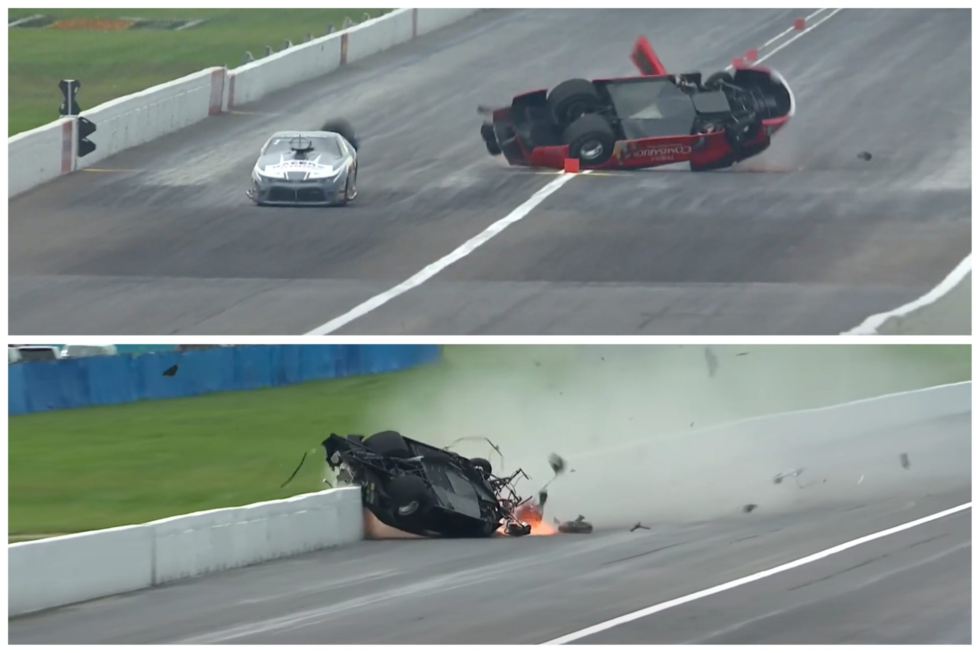 WATCH: NHRA Pro Mod Drivers Steve Matusek & Kris Thorne Not Hurt After ...