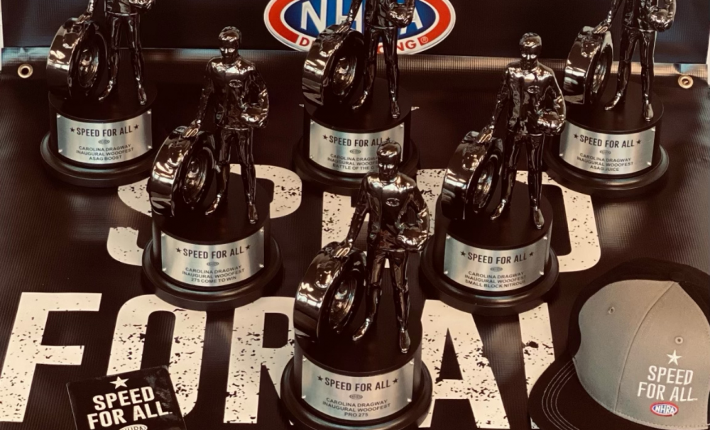 Keith Berry’s WOOOFEST ’21 Awarding NHRA Wally Trophies to Winners ...