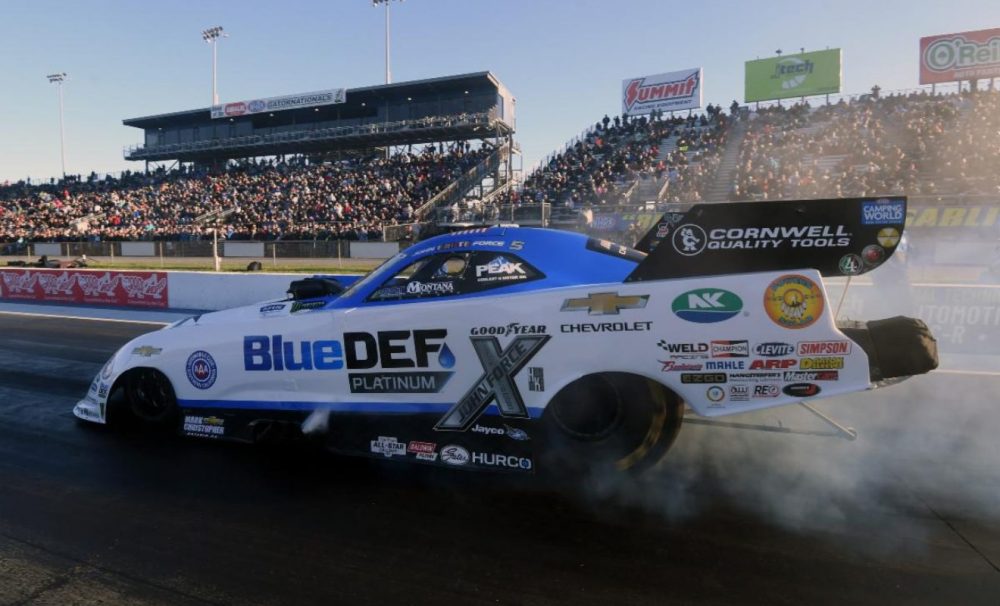 John Force, Peak/BlueDEF Chevy Funny Car Break Into Funny Car Top 5 ...