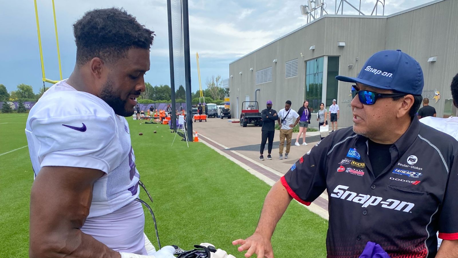 NHRA Funny Car Driver Cruz Pedregon Pays Visit to Minnesota Vikings ...