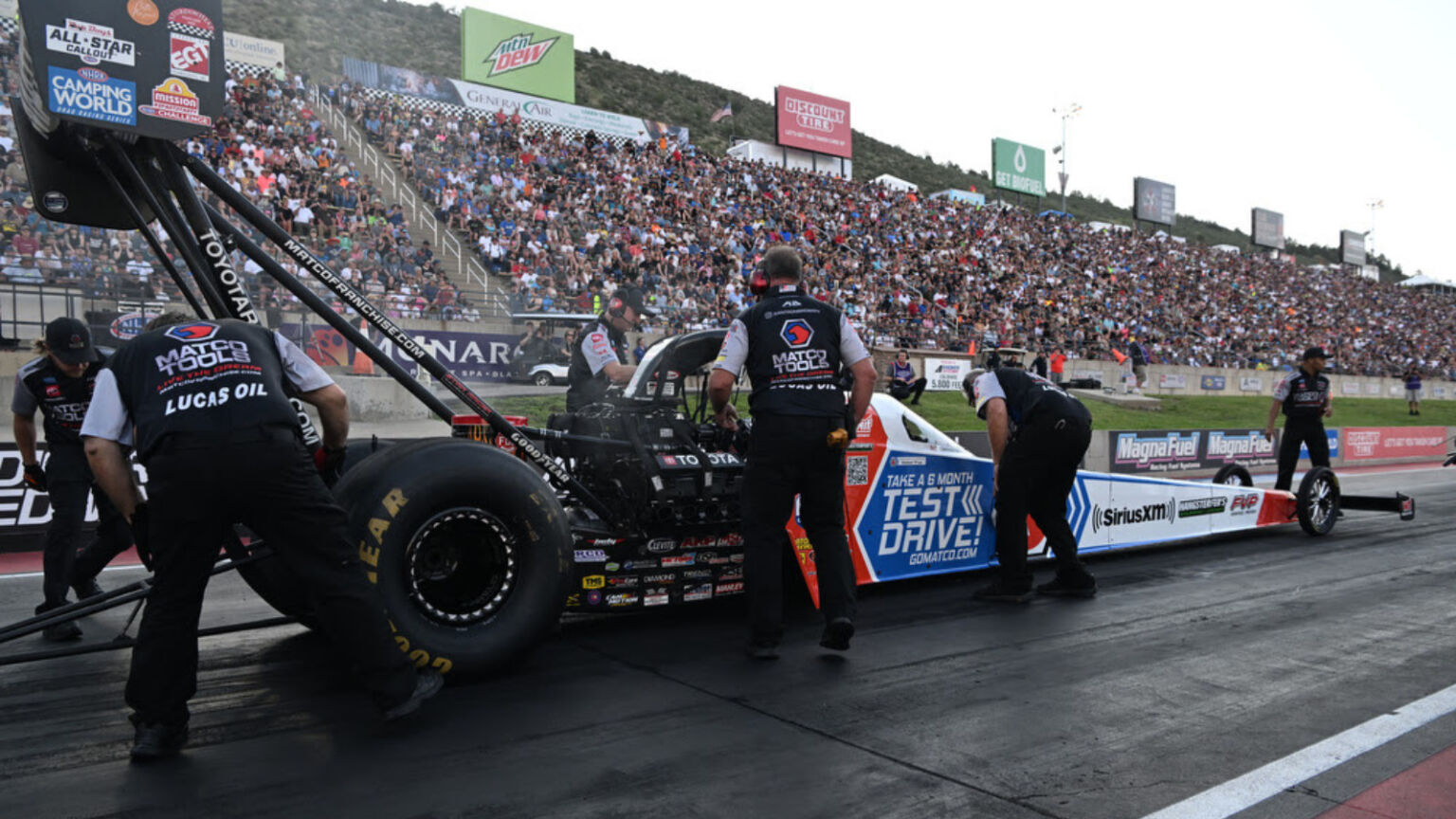Antron Brown Takes Matco Tools ‘Test Drive’ Dragster To Second Round At ...