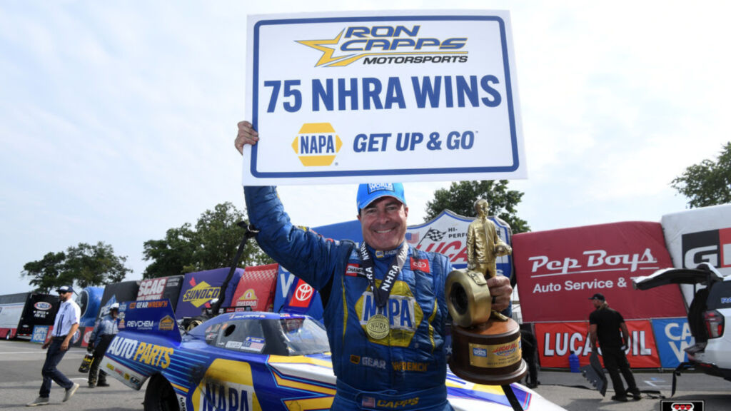 Ron Capps Takes Over Funny Car Points Lead with Brainerd Win, Reaches ...