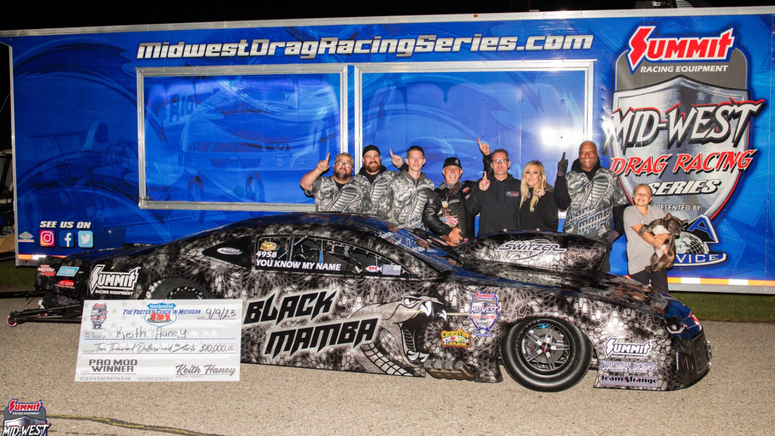 Keith Haney Takes Mid-West Drag Racing Series Pro Mod in Michigan ...