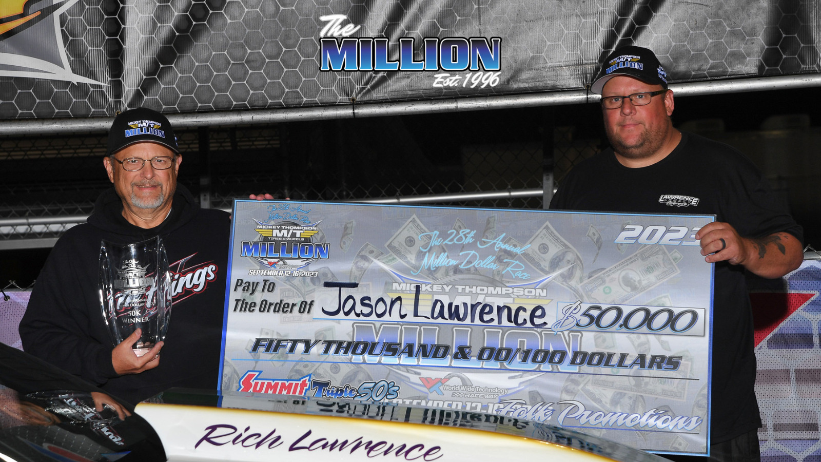 Jason Lawrence Leaves with Summit $50K Check on Thursday of 28th Annual ...