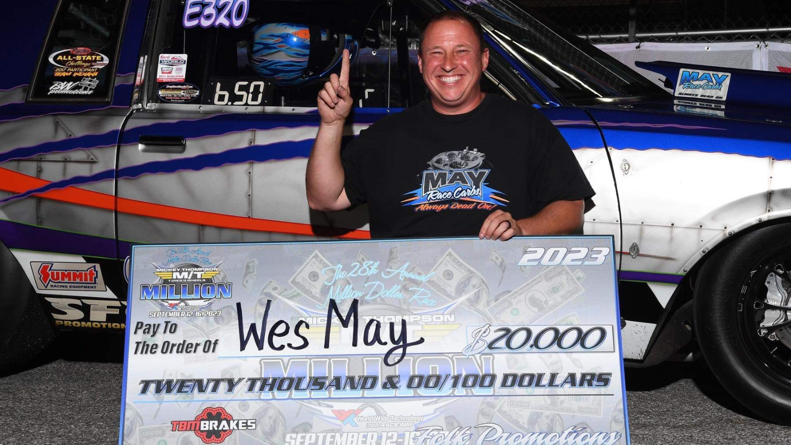 Wes May Triumphs TBM Brakes Tuesday $20K During 28th Annual Million ...