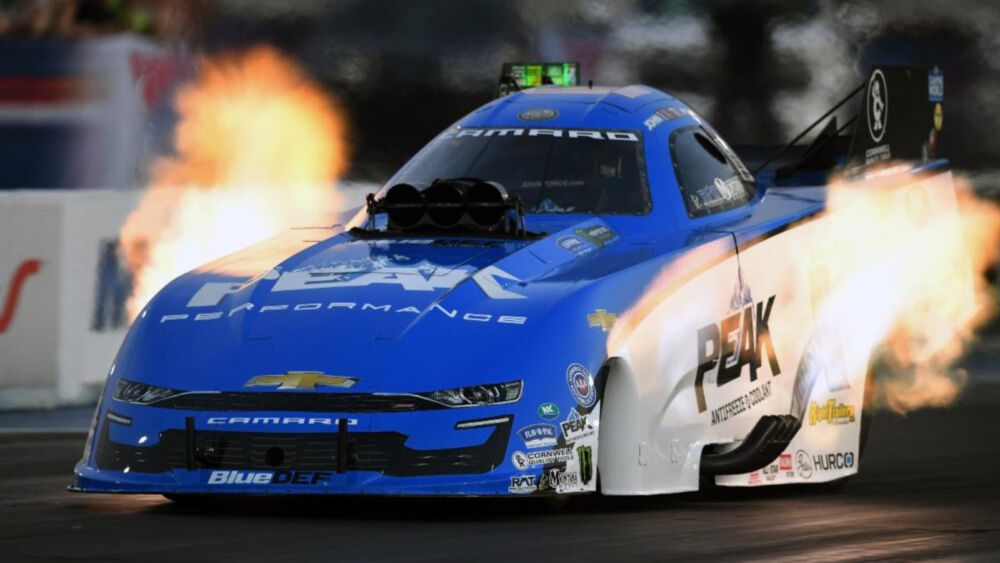 John Force, Peak Chevy No. 3 Friday at NHRA Midwest Nationals | Drag ...