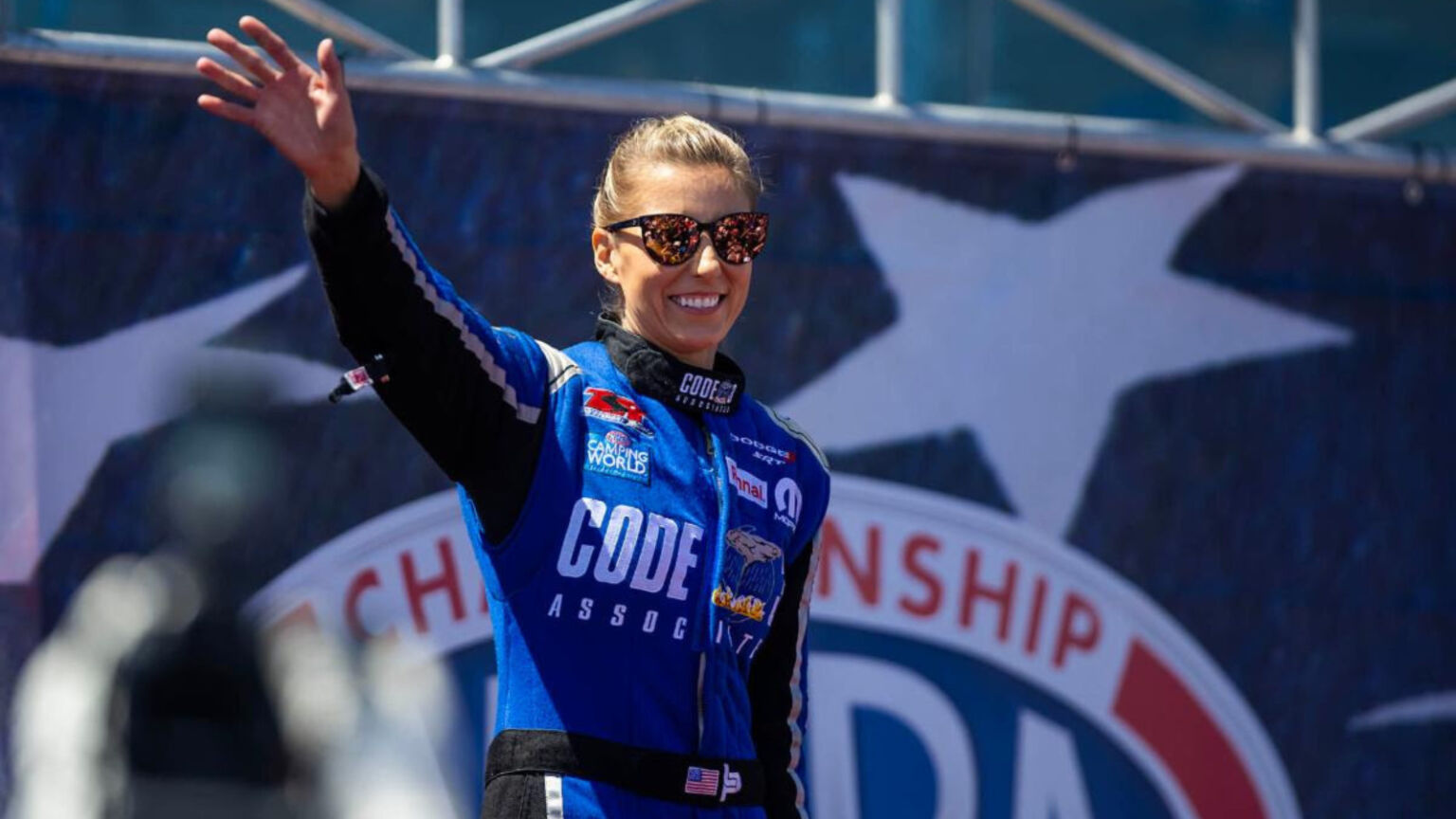 Leah Pruett, Driver of the Code 3 Associates Top Fuel Dragster, Aims ...