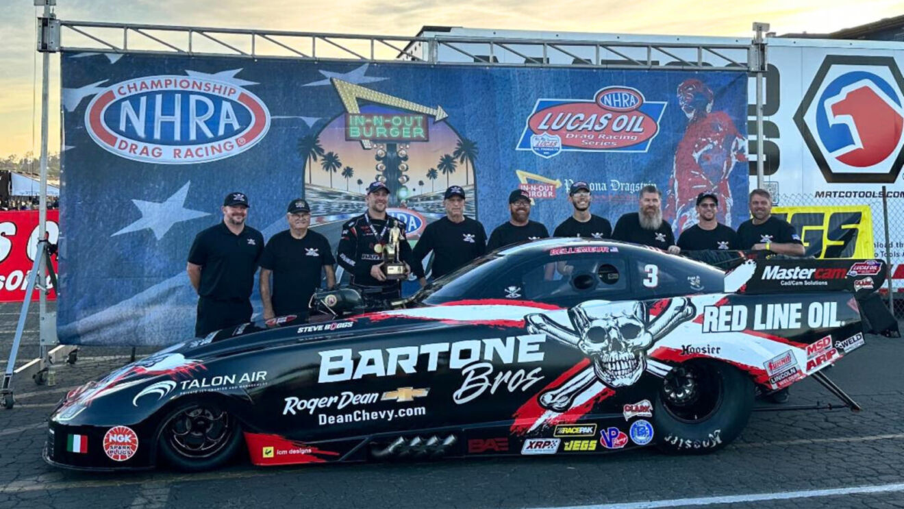 Bartone Bros Racing Secure Top Alcohol Funny Car Wally in Pomona ...