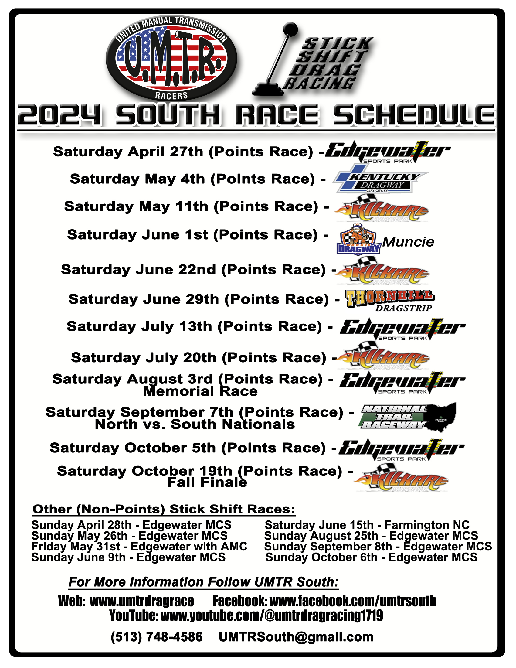 United Manual Transmission Racers South Announces 2024 Schedule | Drag ...