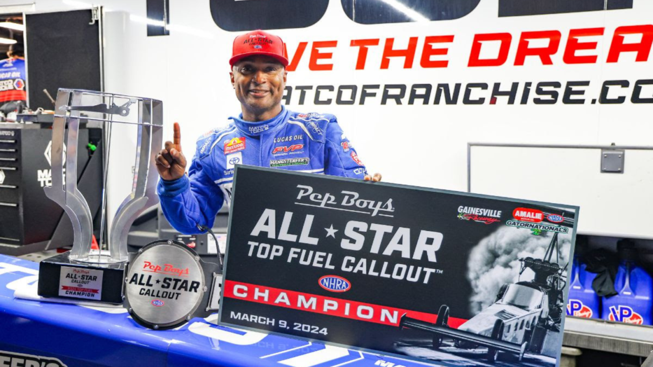 Antron Brown Wins Pep Boys All-Star Callout at 2024 NHRA Season-Opener ...