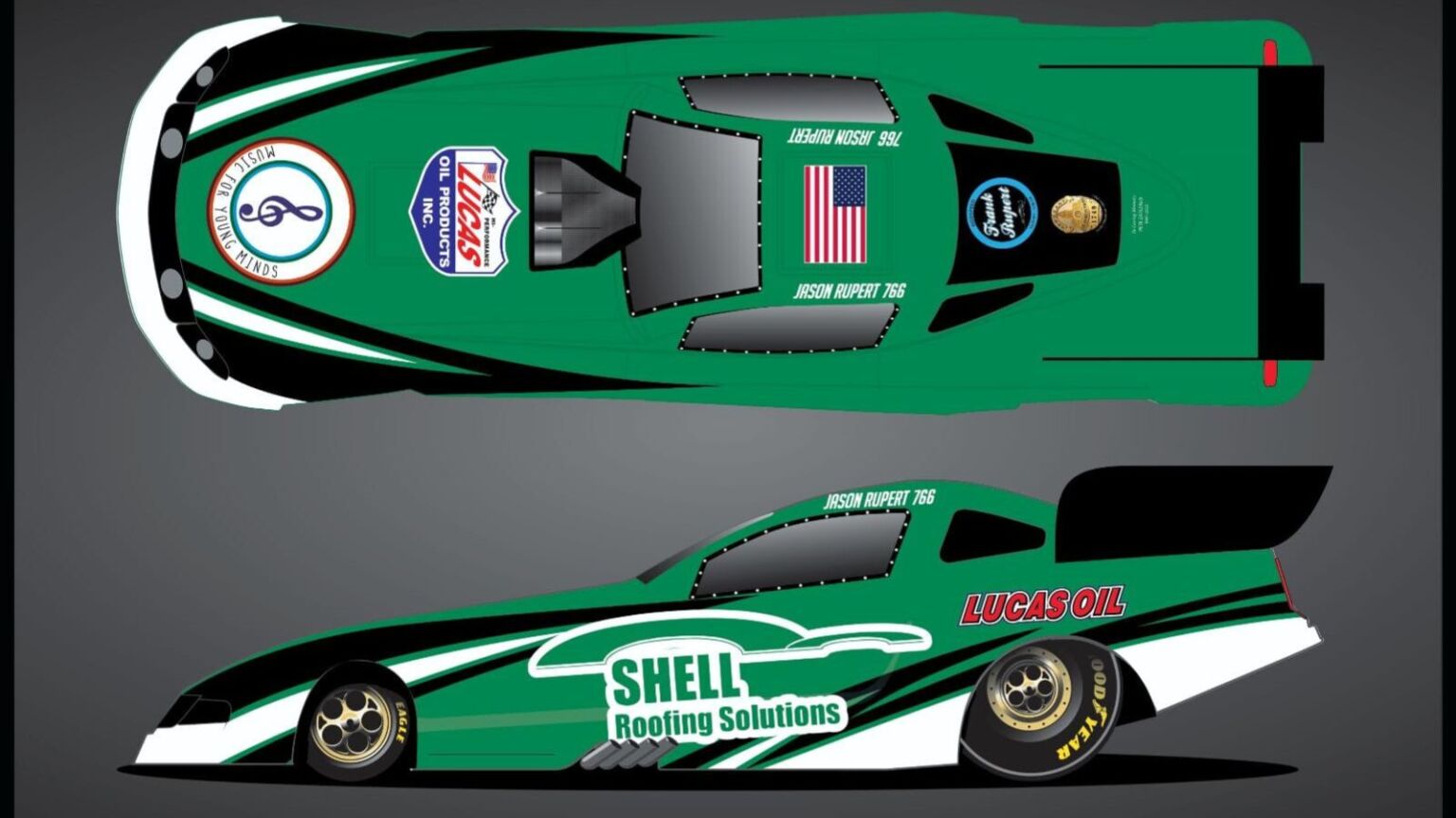 Shell Roofing Solutions Group Covers Funny Car Driver Jason Rupert at ...