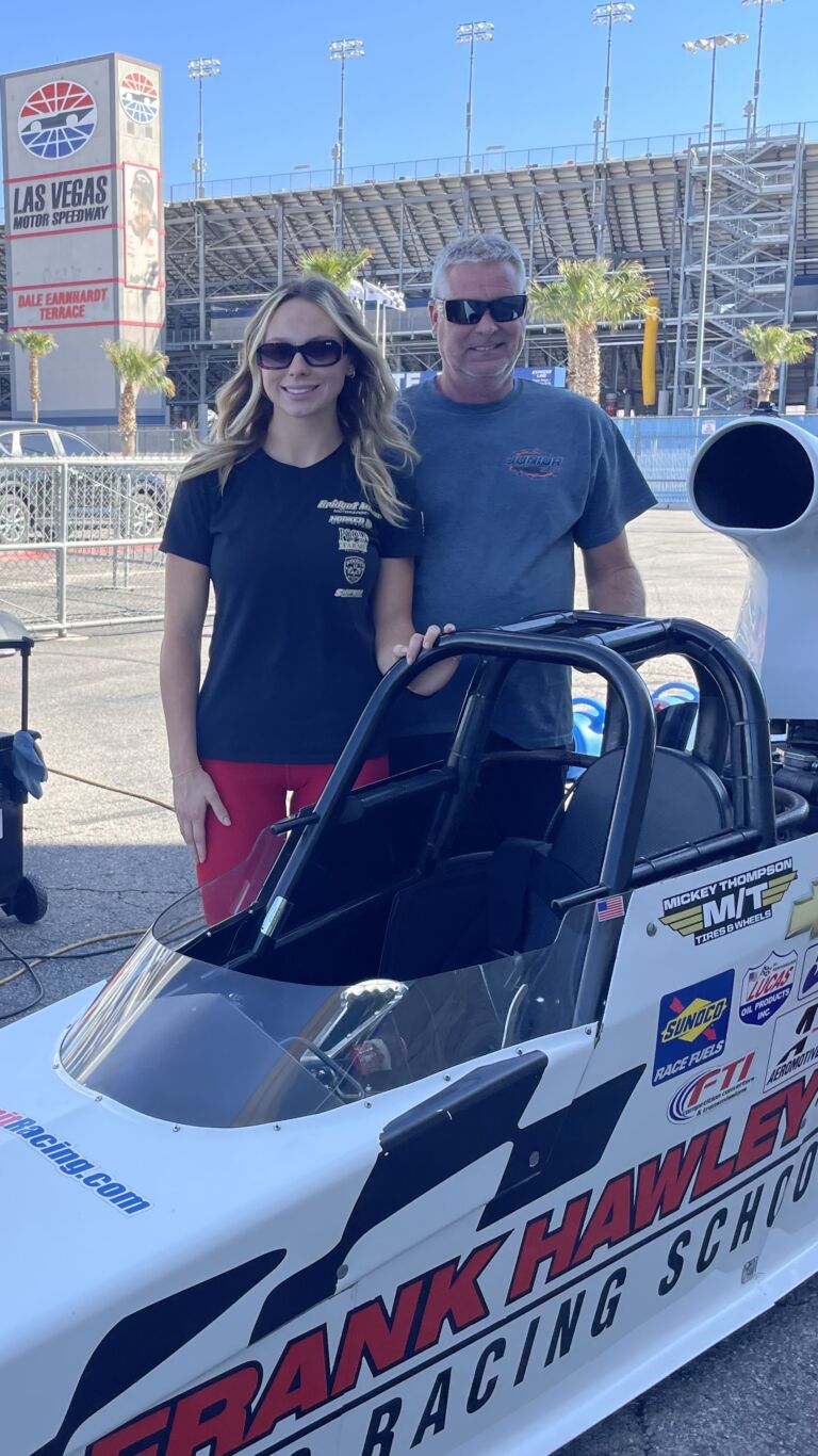 Larry Minor’s Great Granddaughter, Bridget Minor, Licenses at Frank Hawley’s Drag Racing School ...