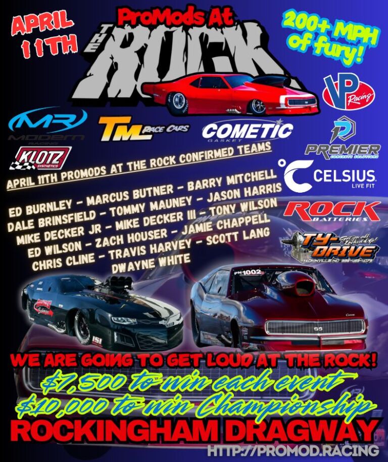 Rockingham Dragway Hosting Inaugural ‘Pro Mods at the Rock’ Alongside ...
