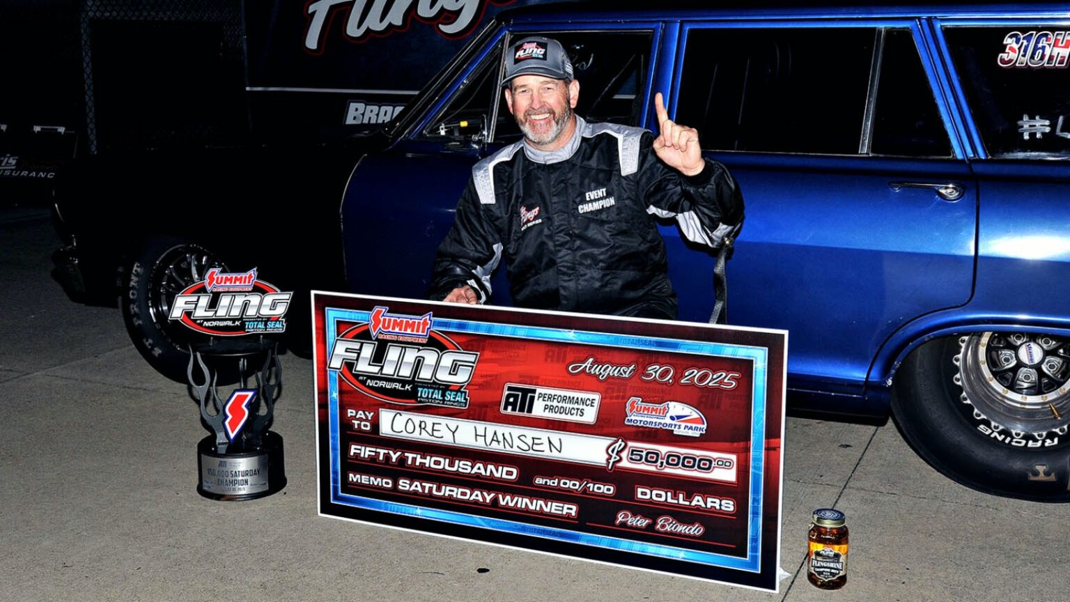 Corey Hansen Earns $50,000 on ATI Saturday at the Summit Racing Fling ...